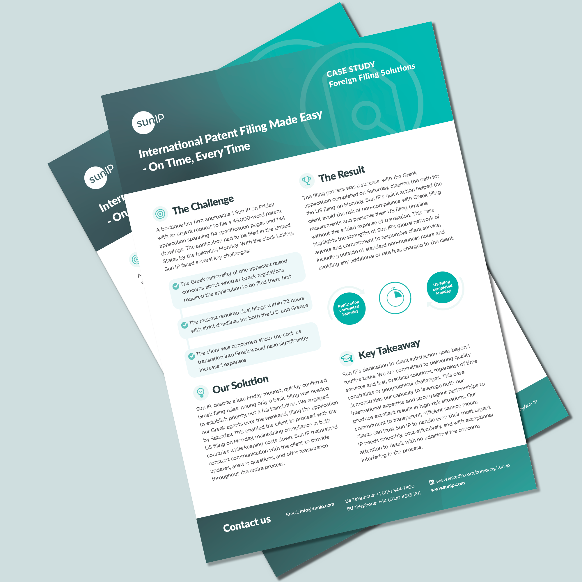 Case Study: Easy International Patent Filing | Sun IP